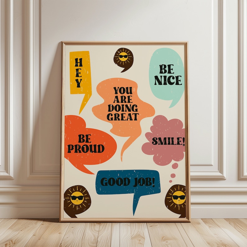 Fun Retro Speech Therapy Art, SLP Illustration Drawing, Office ...