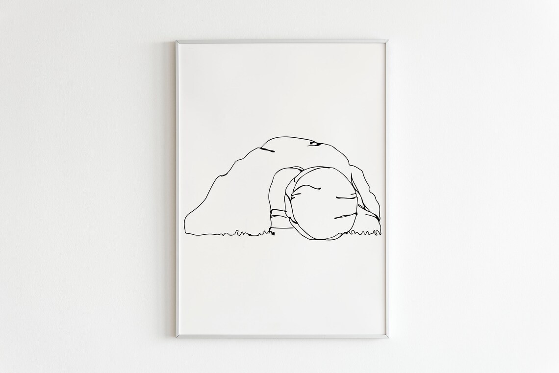 Minimalist Empty Tomb Line Art Digital Download Religious - Etsy