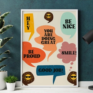 Fun Retro Speech Therapy Art, SLP Illustration Drawing, Office ...