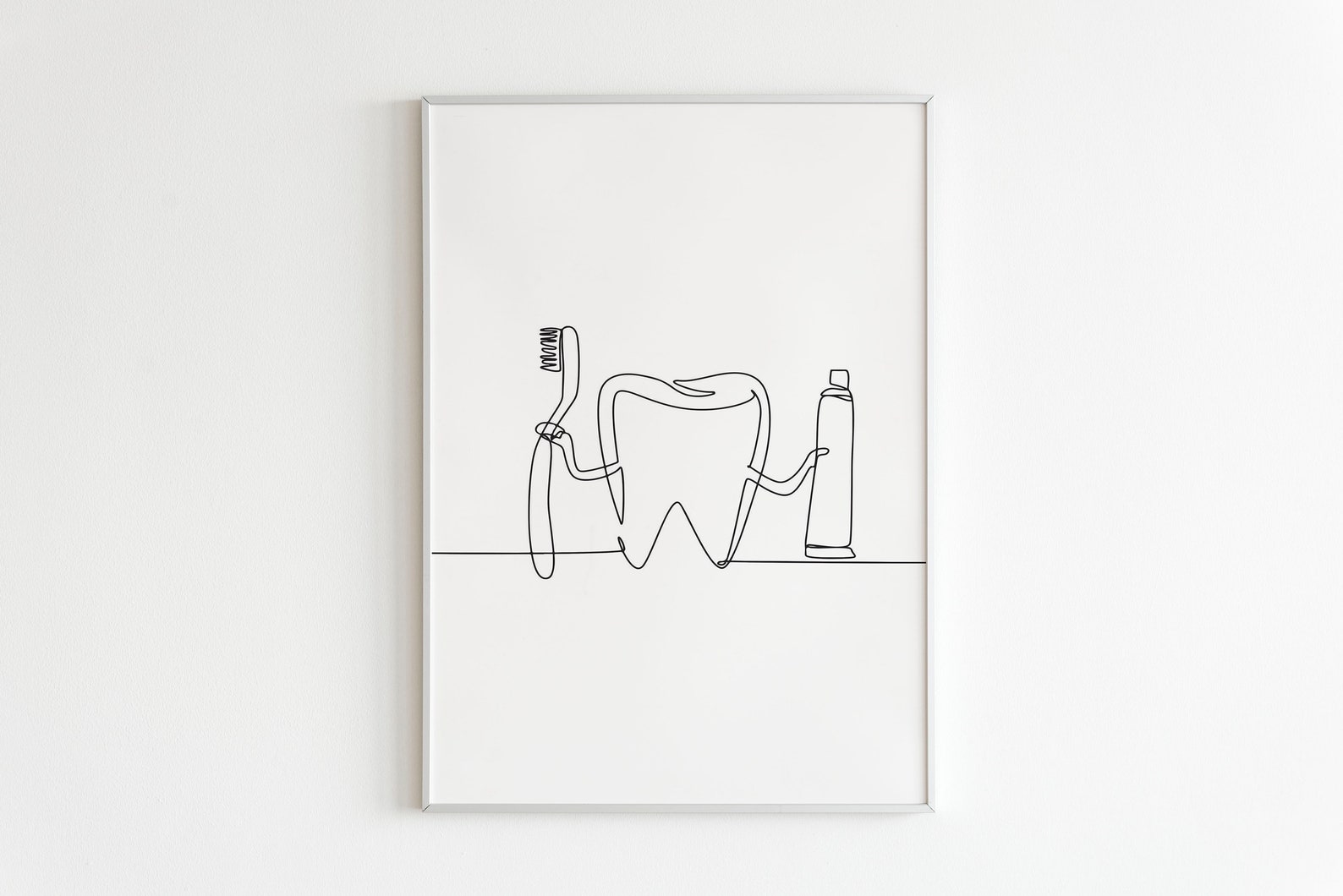 Minimalist Dentist Line Art Digital Download Tooth Holding - Etsy