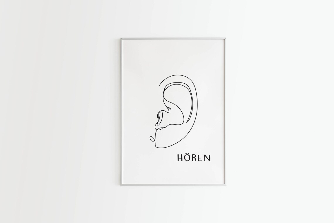 Minimalist Speech Therapy Line Art Gallery Set of 11 Drawings, Office ...