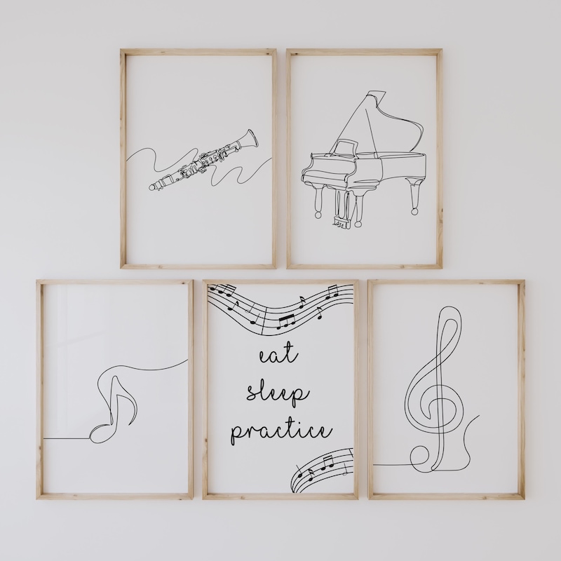 Clarinet and Piano Art - Etsy UK