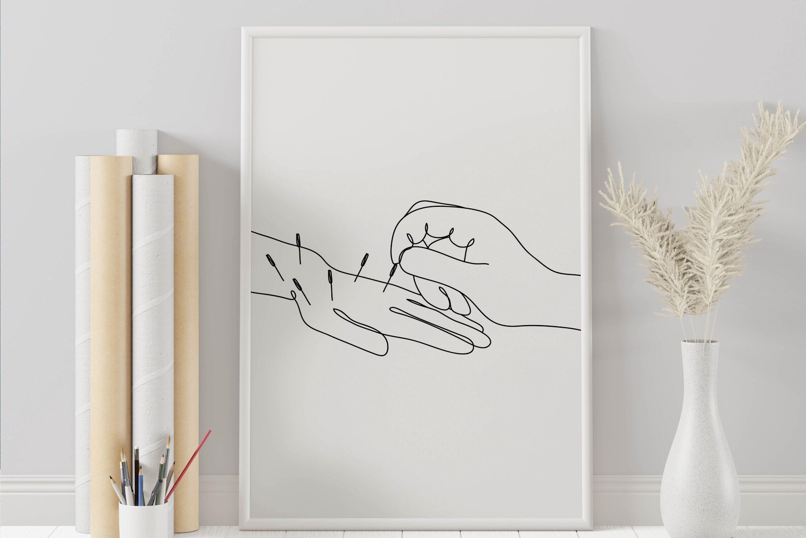 Minimalist Acupuncture Line Art, Digital Download, Athlete Injury ...