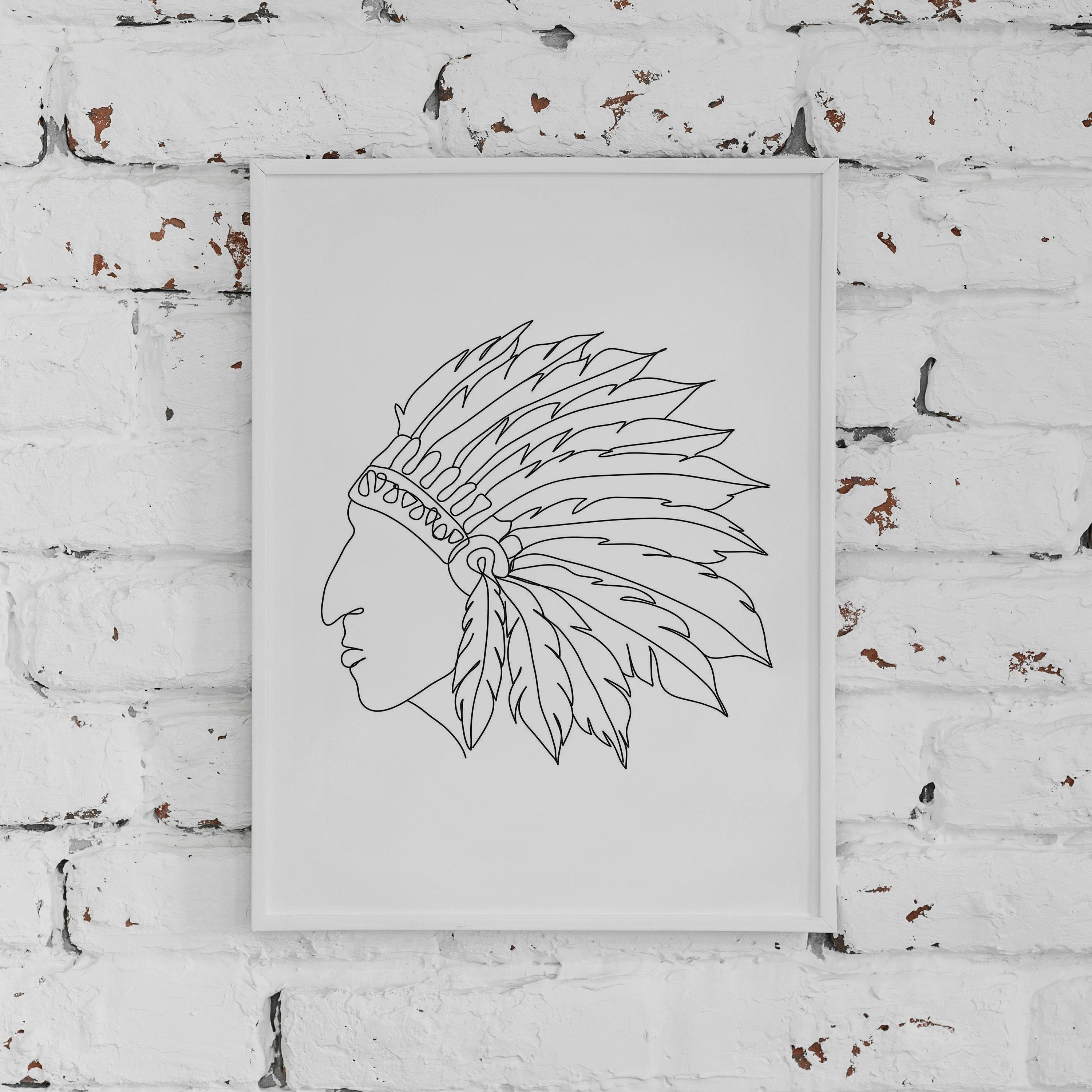 Easy Native American Drawings