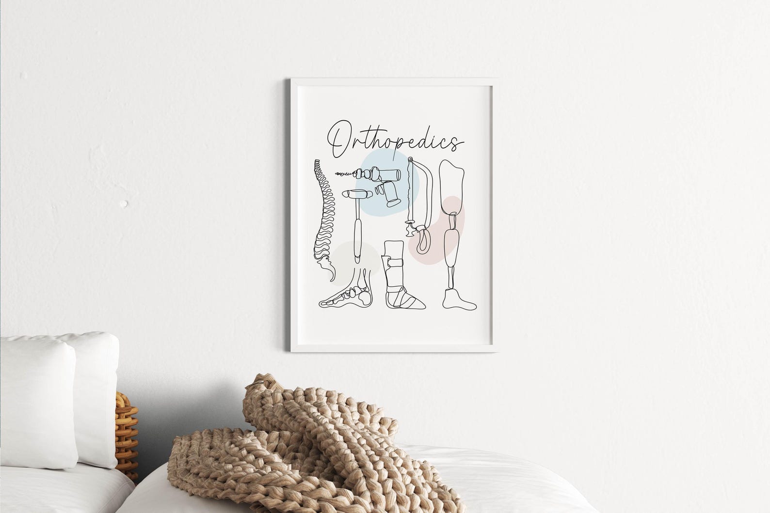 Minimalist Orthopedics Line Art, Digital File, Prostheses Print ...