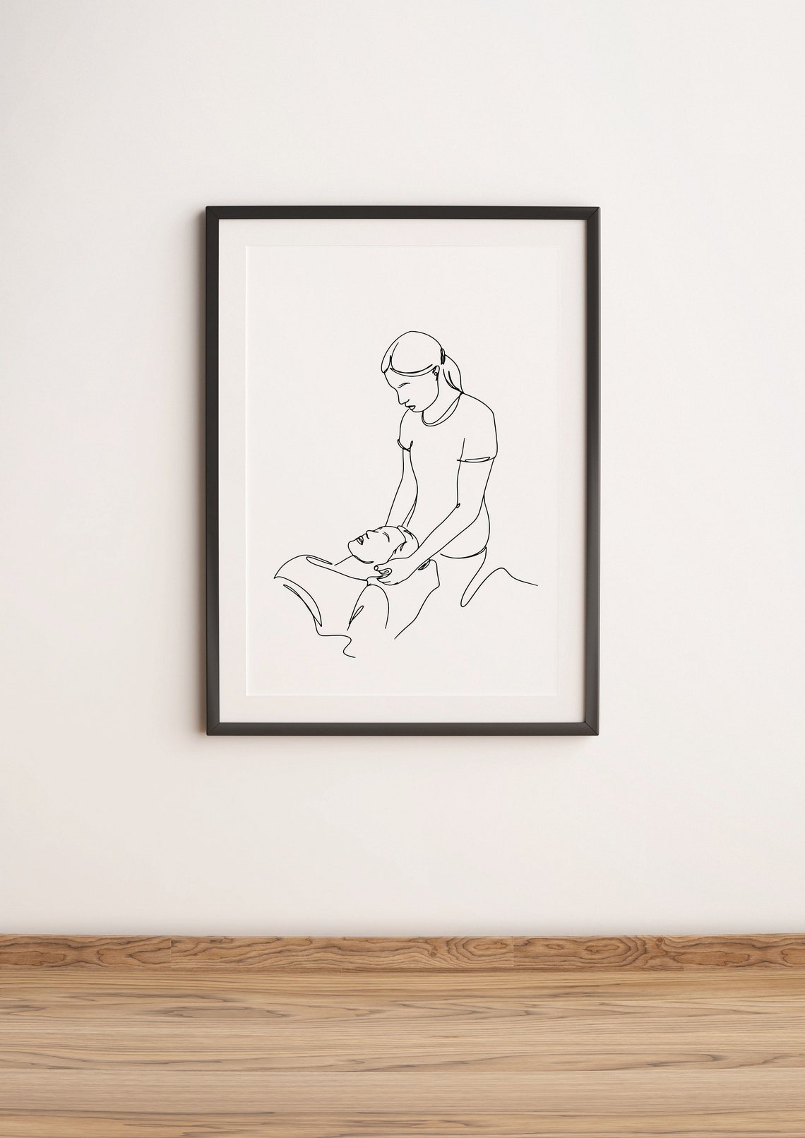 Minimalist Sport Therapy Line Art, Digital Download, Athlete Recovery ...