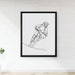 Minimalist Mountain Bike Line Art, Digital Download, MTB Print, Extreme ...