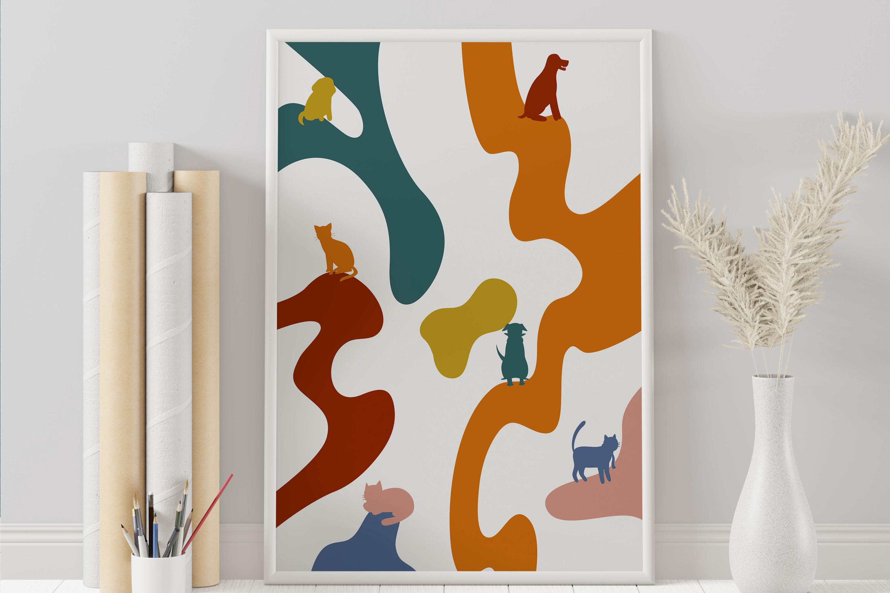 Retro Veterinarian Poster, Veterinary Drawing, VET Office Decoration ...
