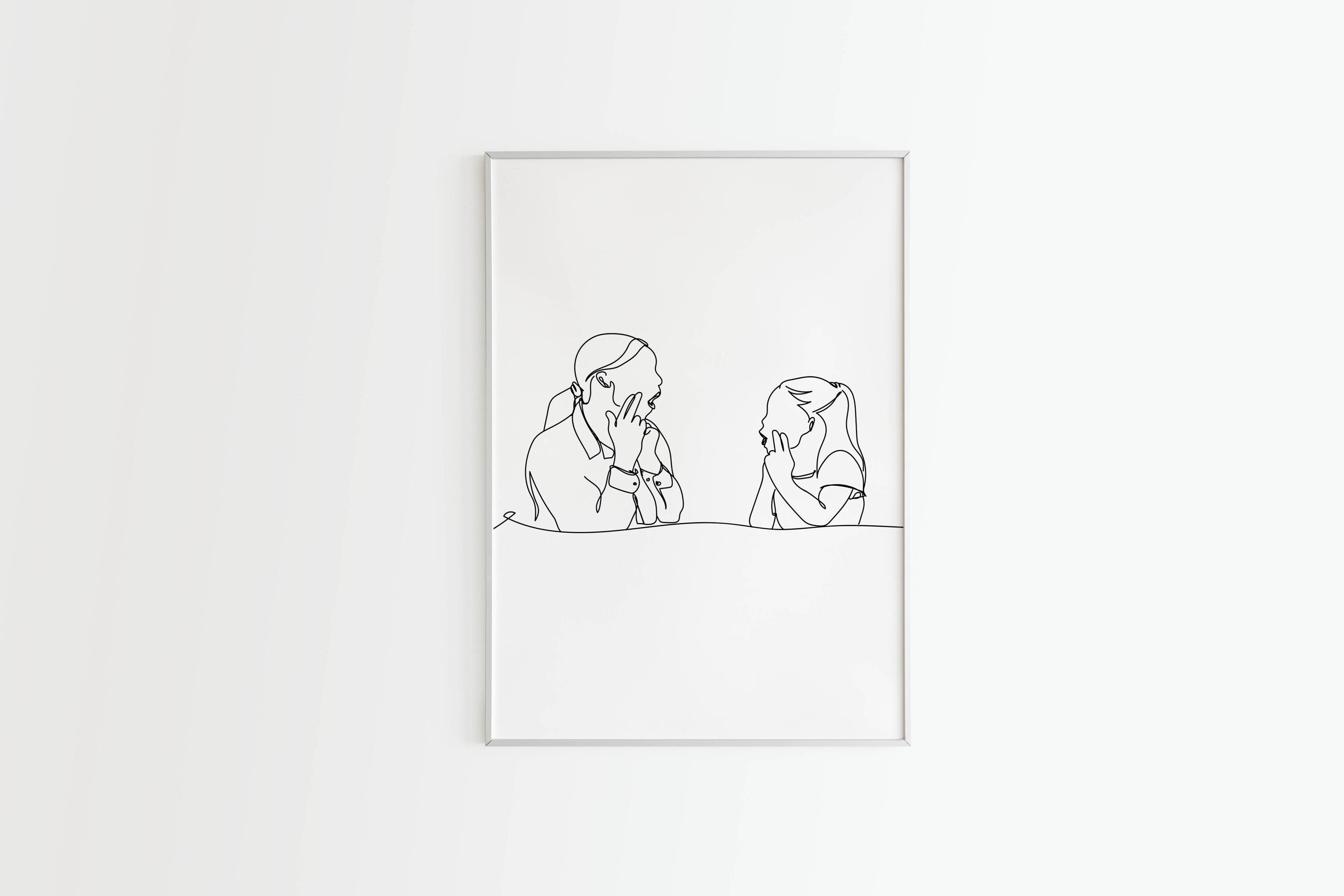 Minimalist Speech Therapy Line Art, SLP Drawings, Office Decoration ...