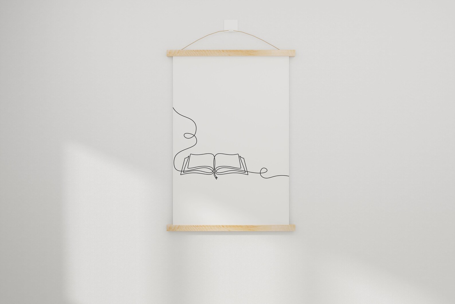 Minimalist Book Line Art Digital Download | Etsy