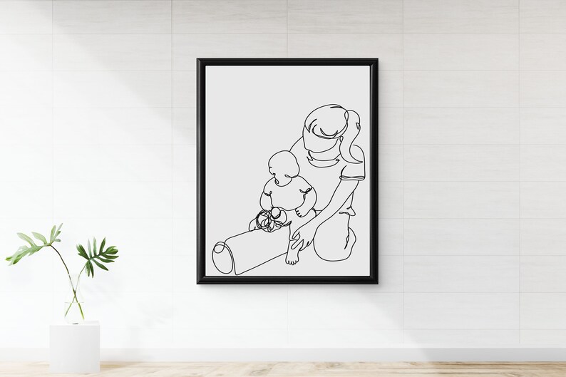 Minimalist Pediatric Line Art, Digital Download, Medical Artwork ...