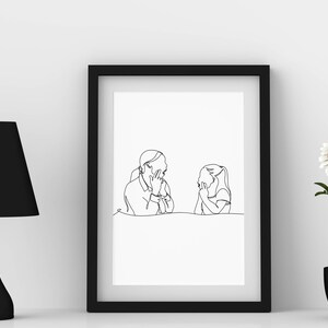 Minimalist Speech Therapy Line Art, SLP Drawings, Office Decoration ...