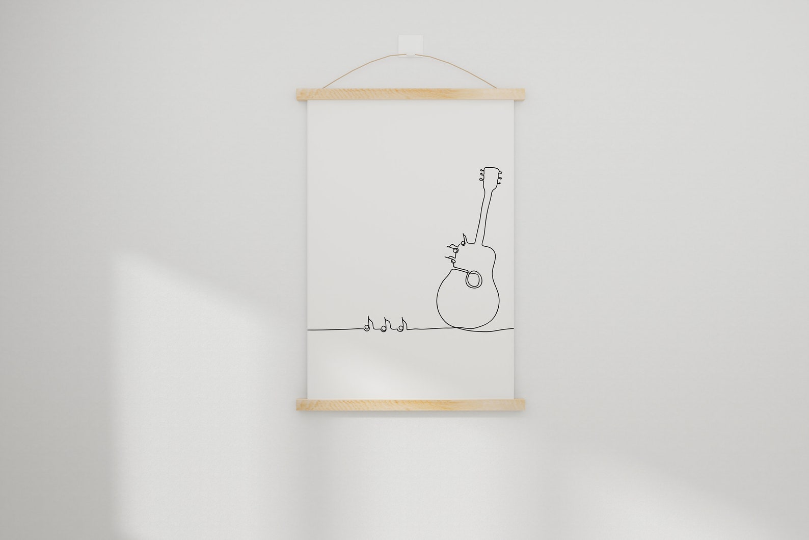 Minimalist Guitar Line Art Digital Download Music Print - Etsy