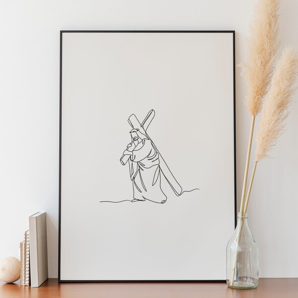 Christian Line Art - Etsy