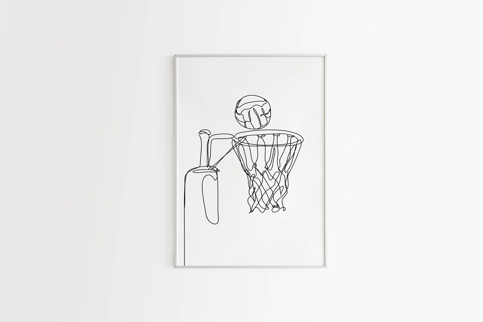 Minimalist Netball Line Art, Sport Print, Athlete Art Prints, Printable ...