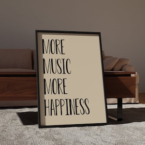 Retro Music Wall Art Gallery, Groovy Set 6, Turntable Poster, Piano ...