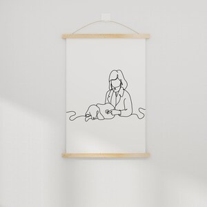 Veterinary Line Art, Vet Office, Clinic Decoration, Animal Hospital ...