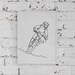 Minimalist Mountain Bike Line Art, Digital Download, MTB Print, Extreme ...