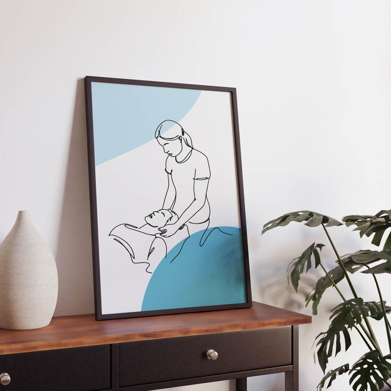 Minimalist Sport Therapy Gallery Set of 16 Drawings, Line Art Print ...