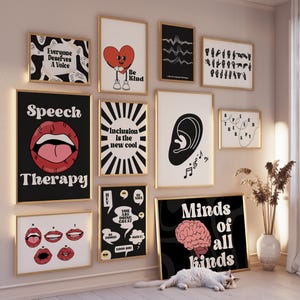 Speech Therapy Art Print Set, Classroom Decor (digital File) - Etsy