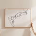 Minimalist Leg Prosthetic Line Art, Digital File, Prostheses Print ...