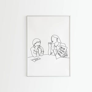 Minimalist Speech Therapy Line Art, SLP Drawings, Office Decoration ...