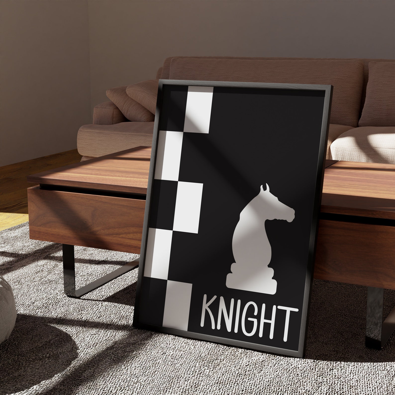 Chess Gallery Set of 15 Drawings, Check Decoration, Retro Print, Board ...