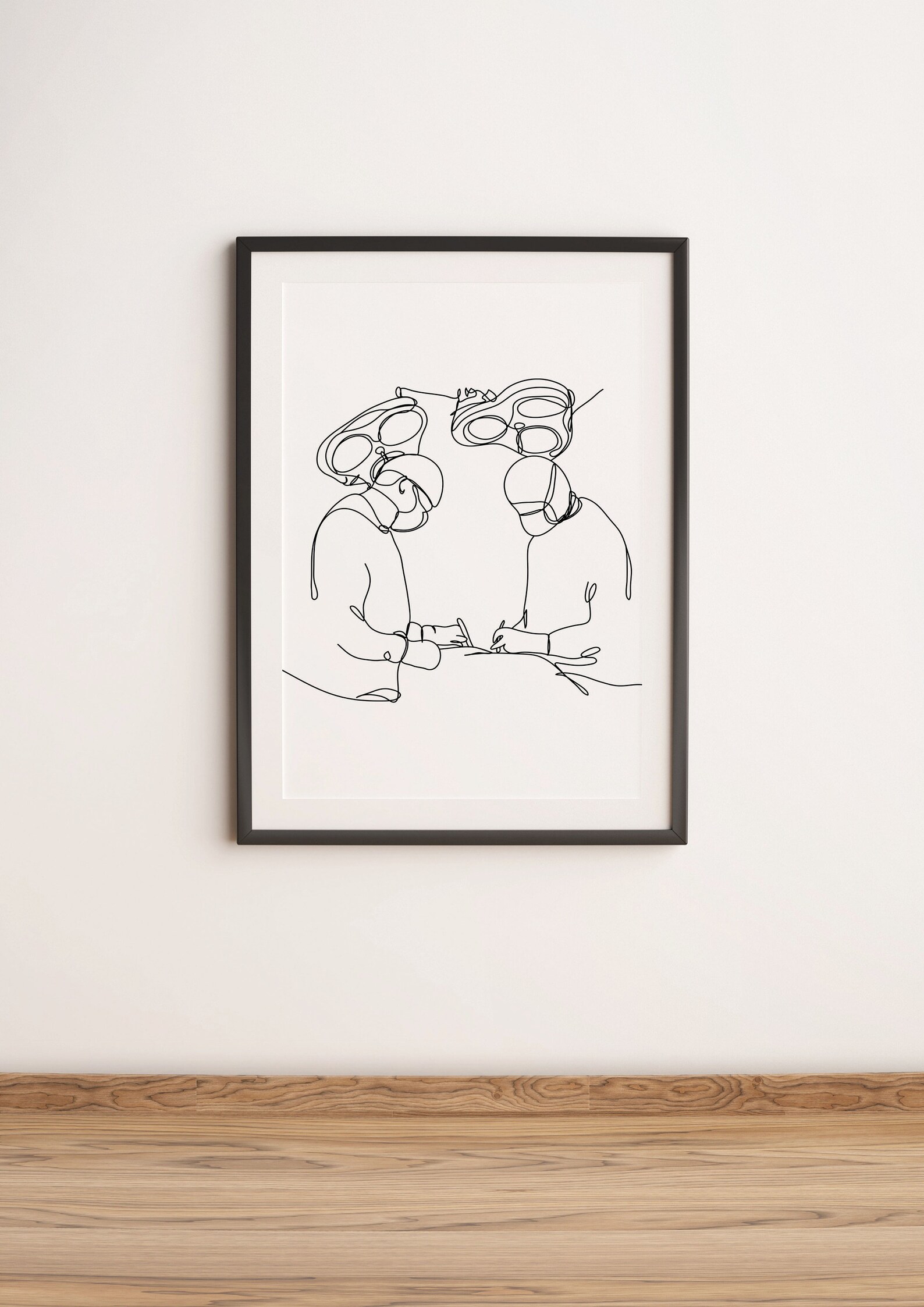Minimalist Surgeon Line Art, Digital Download, Medical Health Print ...