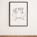 Minimalist Surgeon Line Art, Digital Download, Medical Health Print ...
