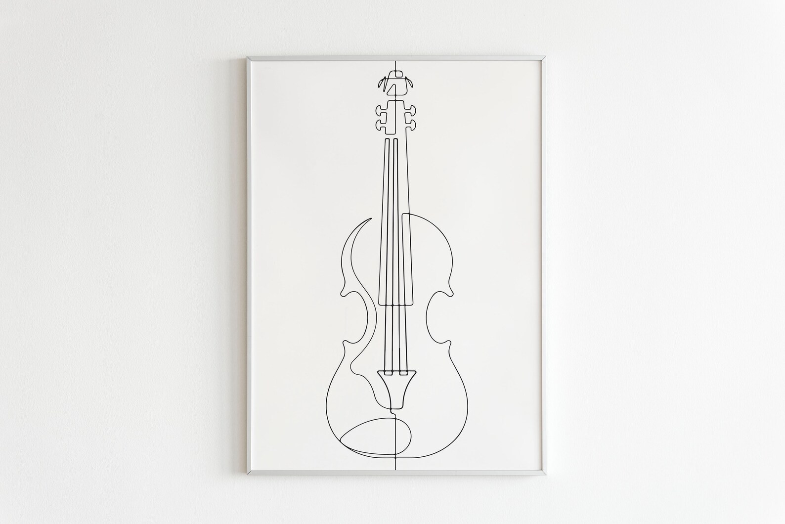 Minimalist Violin Line Art Digital Download Stringed Music | Etsy
