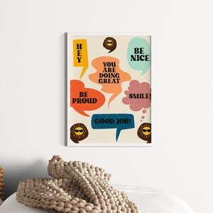 Fun Retro Speech Therapy Art, SLP Illustration Drawing, Office ...