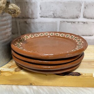 Mexican Handmade Rustic Salad Plate 2pc Set/ Plato De Barro 18cm - Etsy