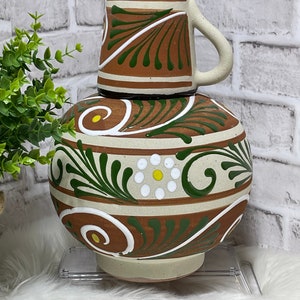 Authentic Hand Crafted Ceramic/terracotta Water Jug/ Botellon De Barro ...