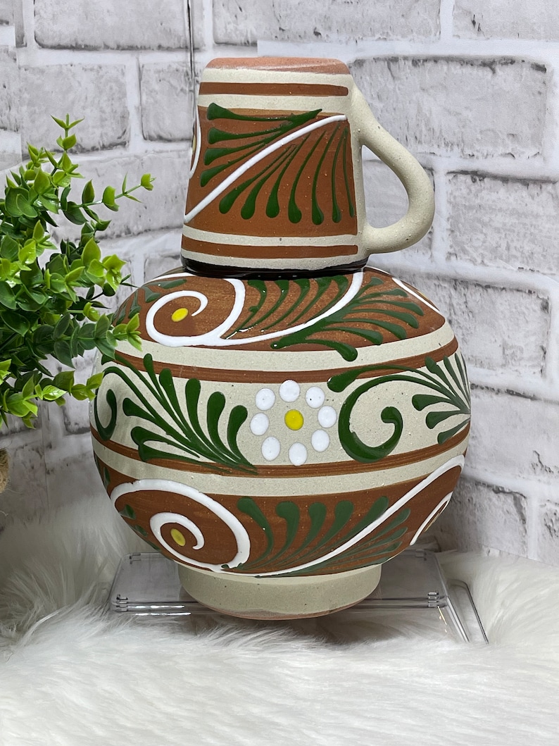 Authentic Hand Crafted Ceramic/terracotta Water Jug/ Botellon - Etsy