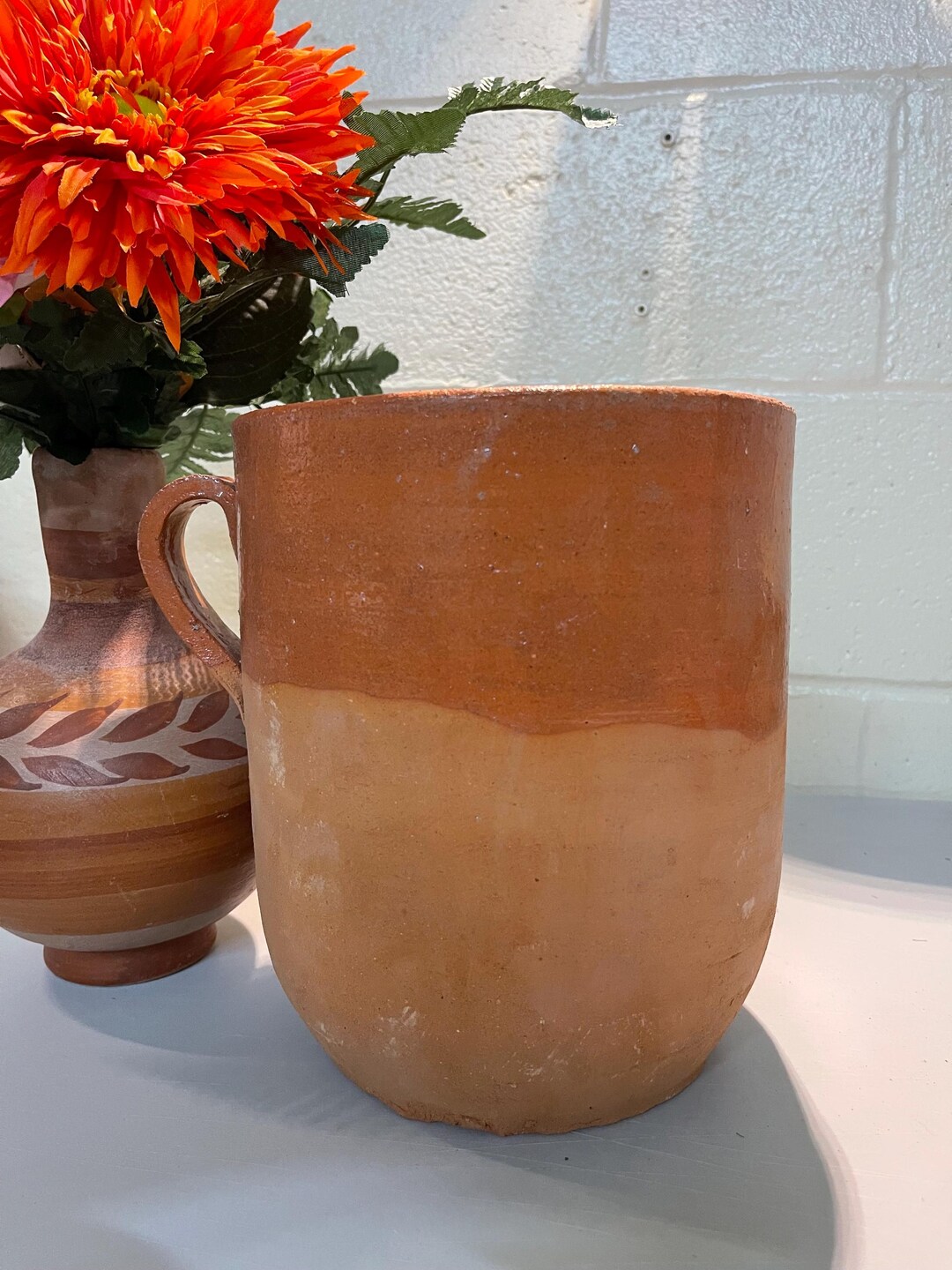 Handcrafted 9” Mexican Jumbo Clay Cup/jarrode Barro Extra Grande/5liter ...