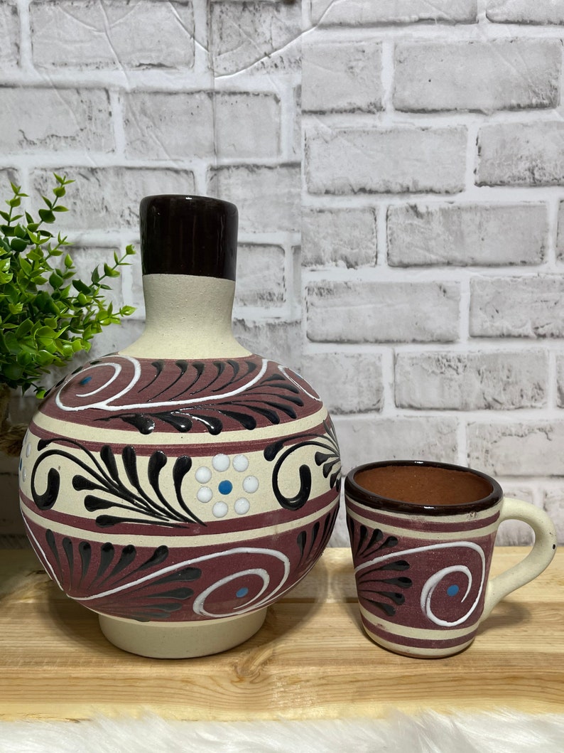 Authentic Hand Crafted Ceramic/terracotta Water Jug/ Botellon - Etsy