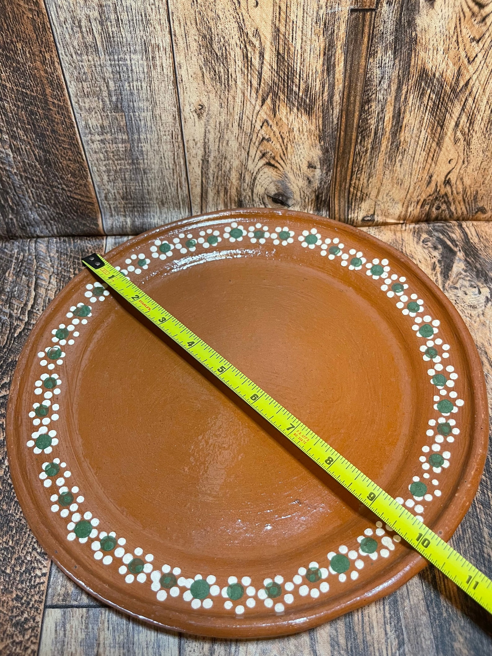 Mexican Hand Made Rustic Clay Plates 10 Set of 2 Plato De - Etsy