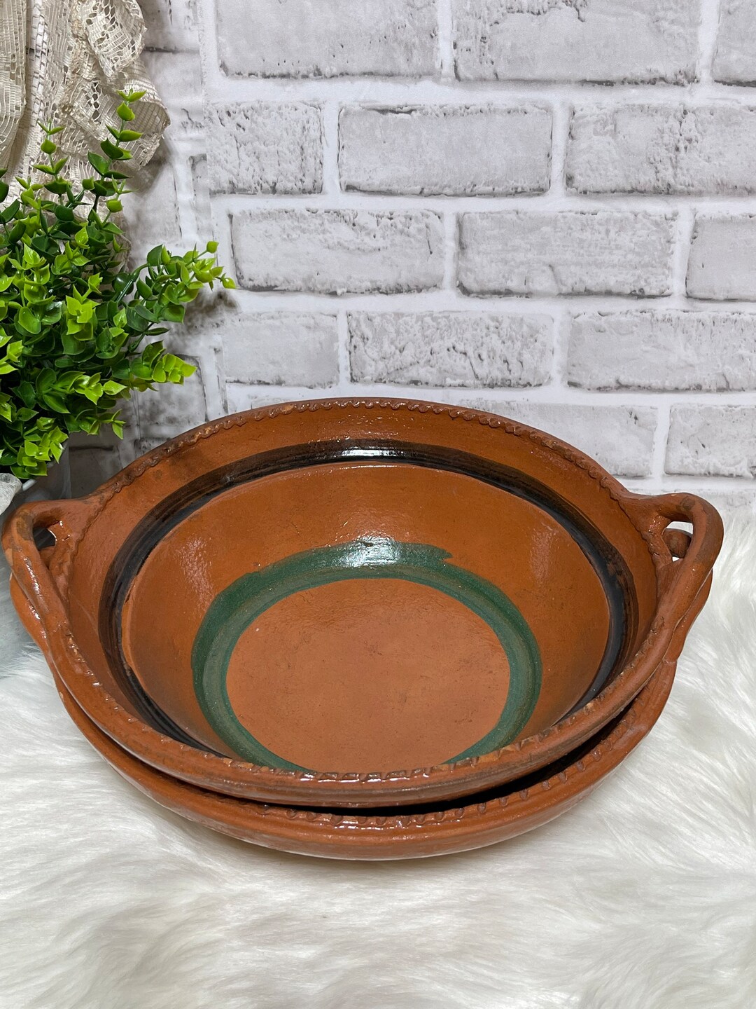 Mexico Handmade Catering Terracotta Casserole/cazuela 3.5lt, Lead Free ...