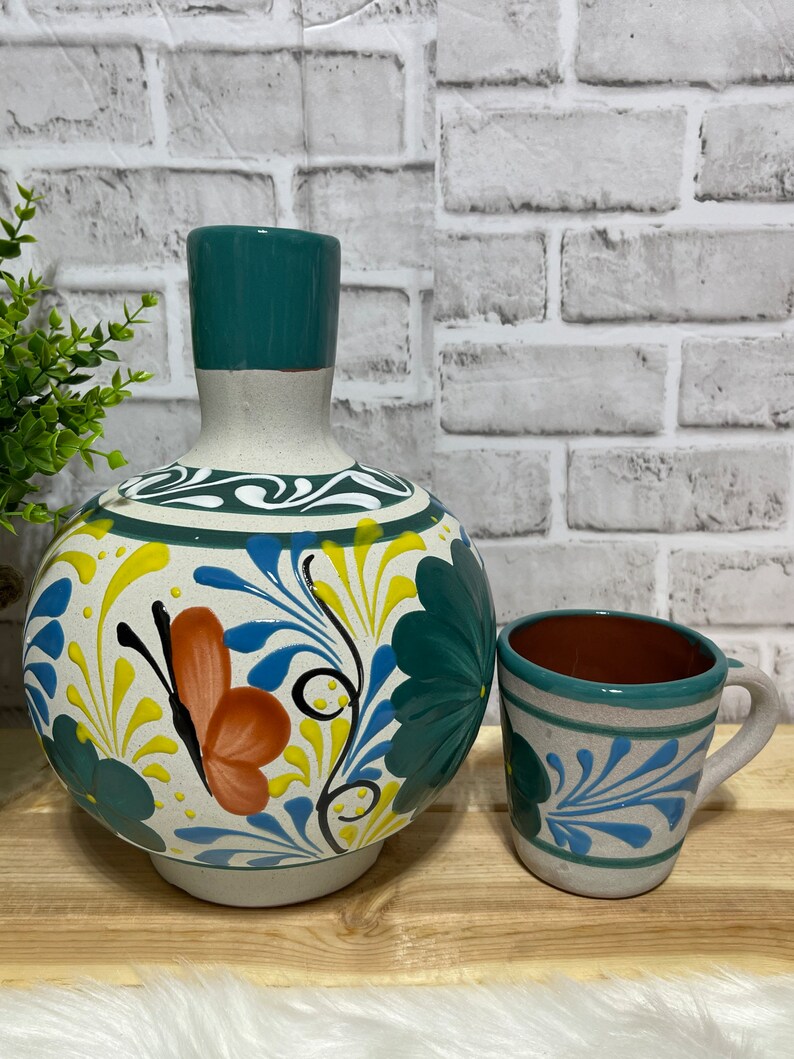 Authentic Hand Crafted Ceramic/terracotta Water Jug/ Botellon - Etsy