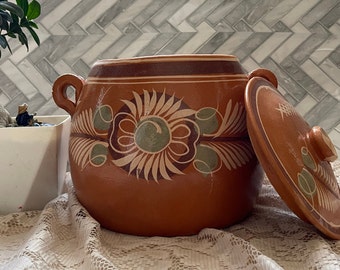 Mexico’s Hand Made Traditional Rustic Mexican 13” Casserole With Lid ...
