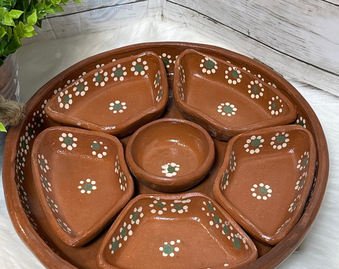 Handmade Authentic Mexican Snack Tray Gift Set/ Botanero Rustico De ...