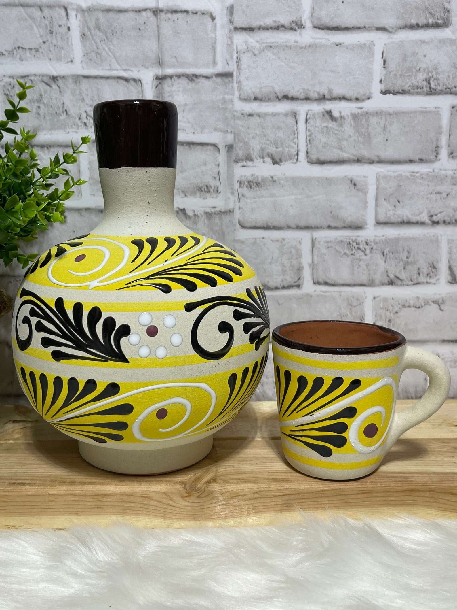 Authentic Hand Crafted Ceramic/terracotta Water Jug/ Botellon - Etsy