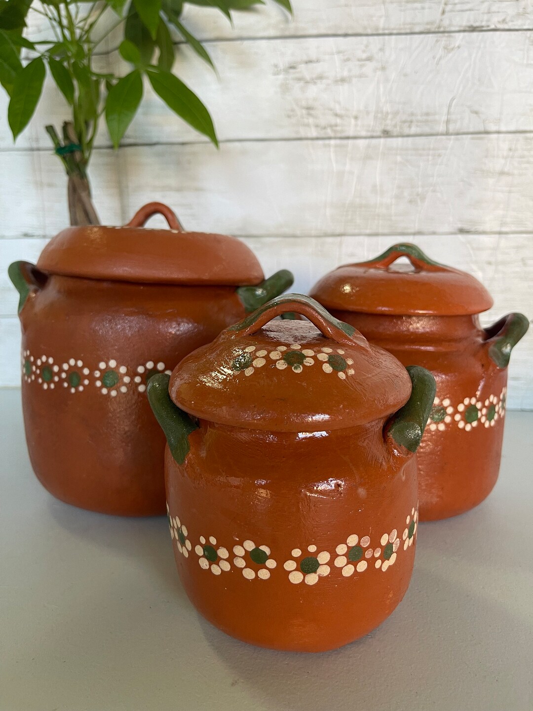 Mexico Red Clay Terracotta Bean Pot/ Frijolera De Barro Tonala/lead ...