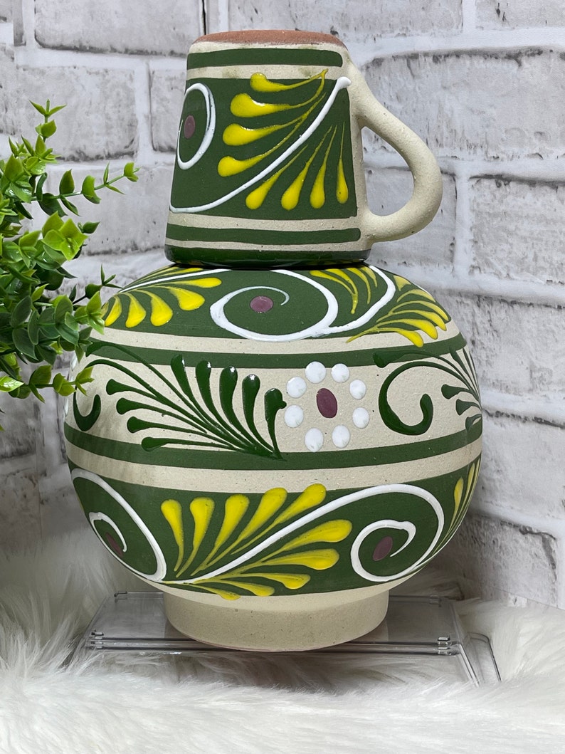 Authentic Hand Crafted Ceramic/terracotta Water Jug/ Botellon - Etsy