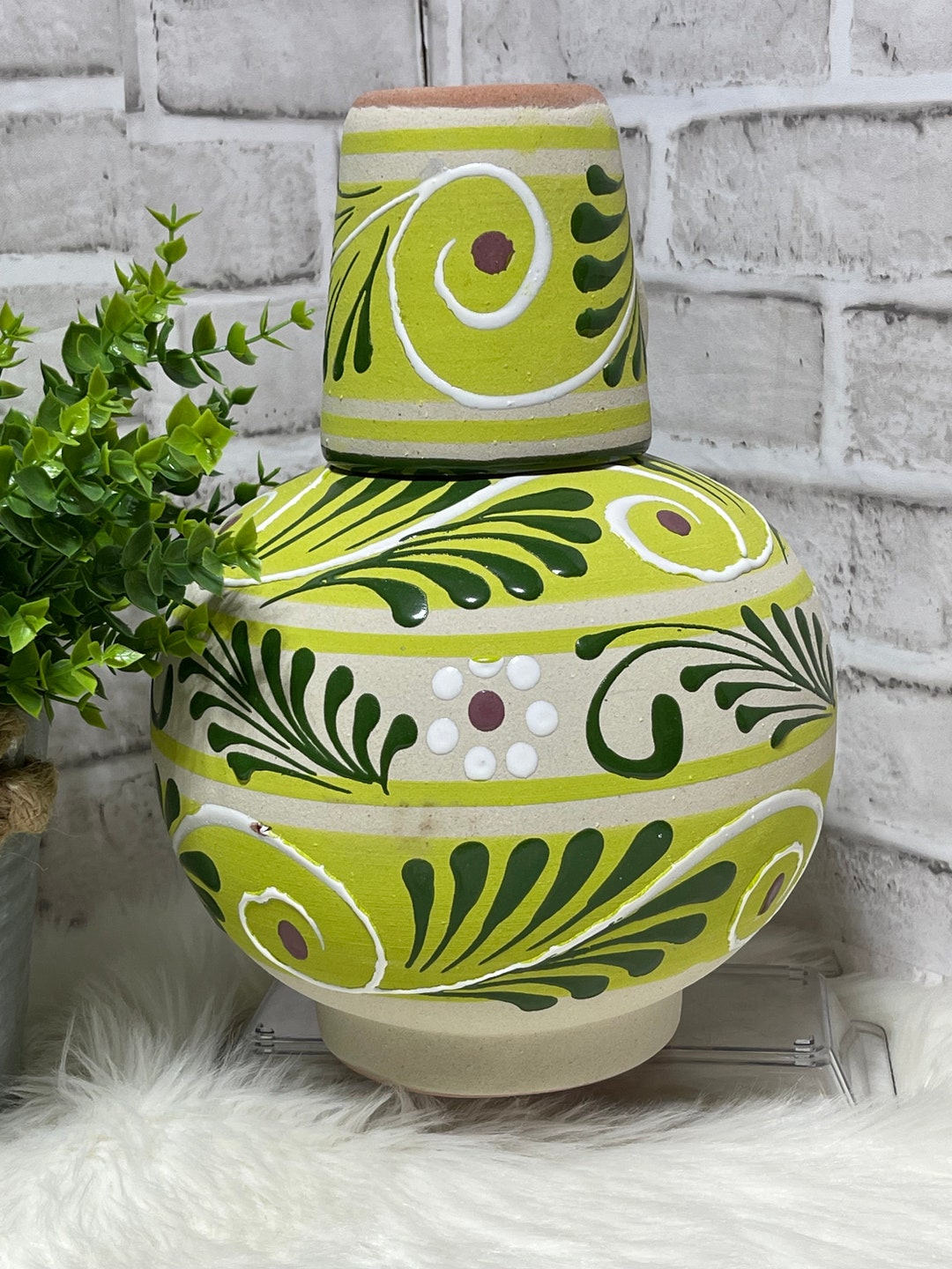 Authentic Hand Crafted Ceramic/terracotta Water Jug/ Botellon - Etsy