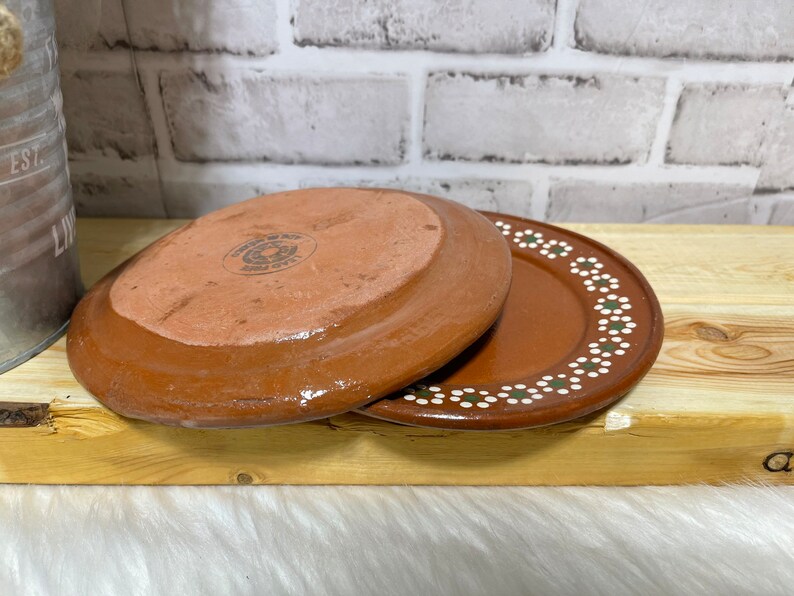 Mexican Handmade Rustic Salad Plate 2pc Set/ Plato De Barro - Etsy