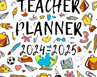2024-2025 SIMPLE, EDITABLE Digital Teacher Lesson Planner - Etsy