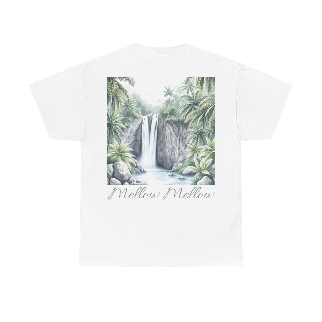 PERSONALIZED Tropical Waterfall Unisex Heavy Cotton Tee Relaxed Fit ...