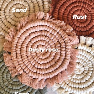Set of 4 Macrame Coasters - Etsy