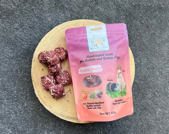 Apple-Berry - 60g/ Rabbit Treats/ Guinea Pig treats